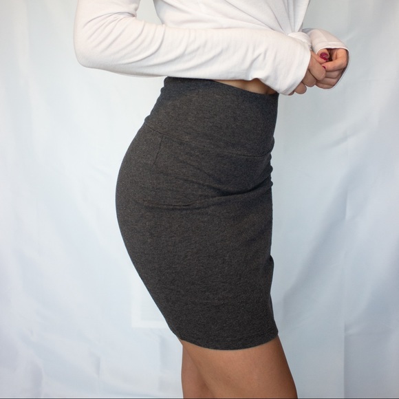 Skirts | Gray Pencil Skirt | Poshmark